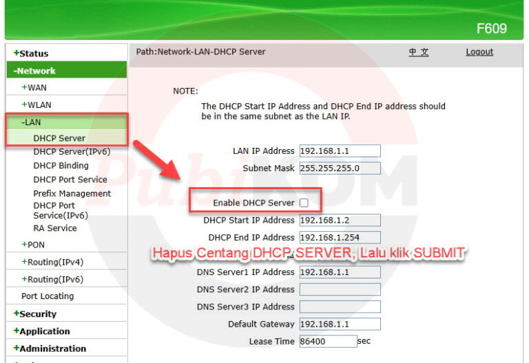 Cara Mudah Setting ZTE F609 V9 Akses Poin - PubiKOM